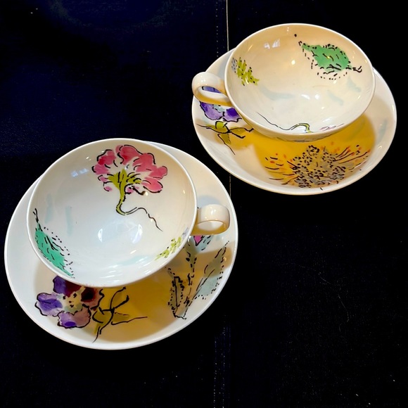 Castleton | Dining | Vintage Tea Cups And Saucers By Castleton French ...